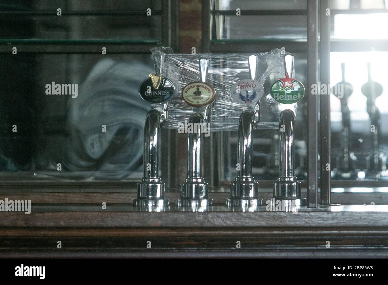 Pub beer pumps closed hi-res stock photography and images - Alamy