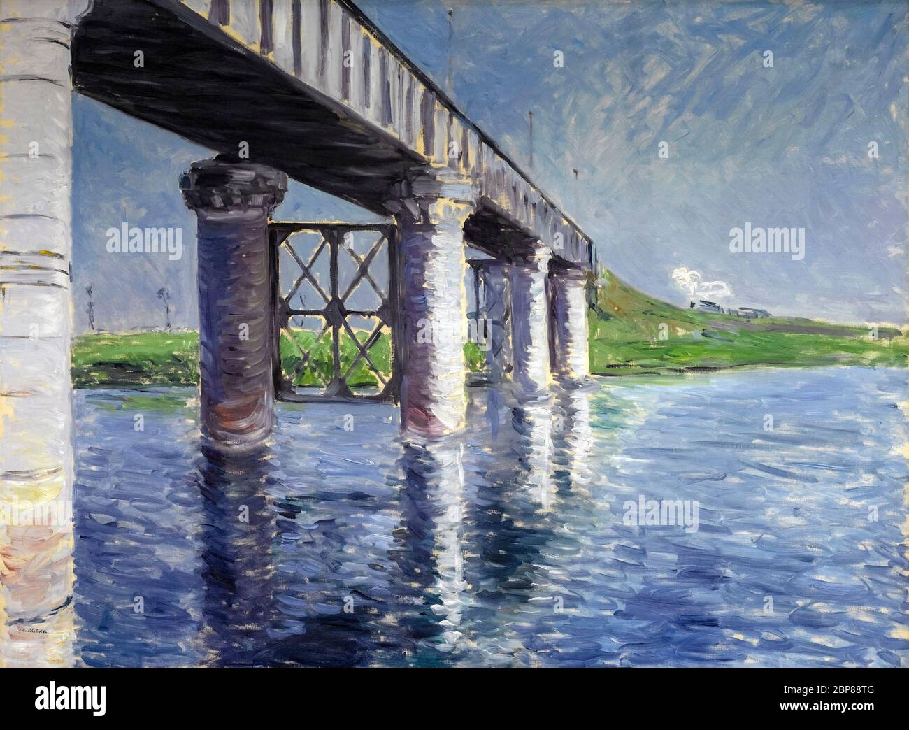 Bridge argenteuil seine gustave caillebotte hi-res stock photography ...