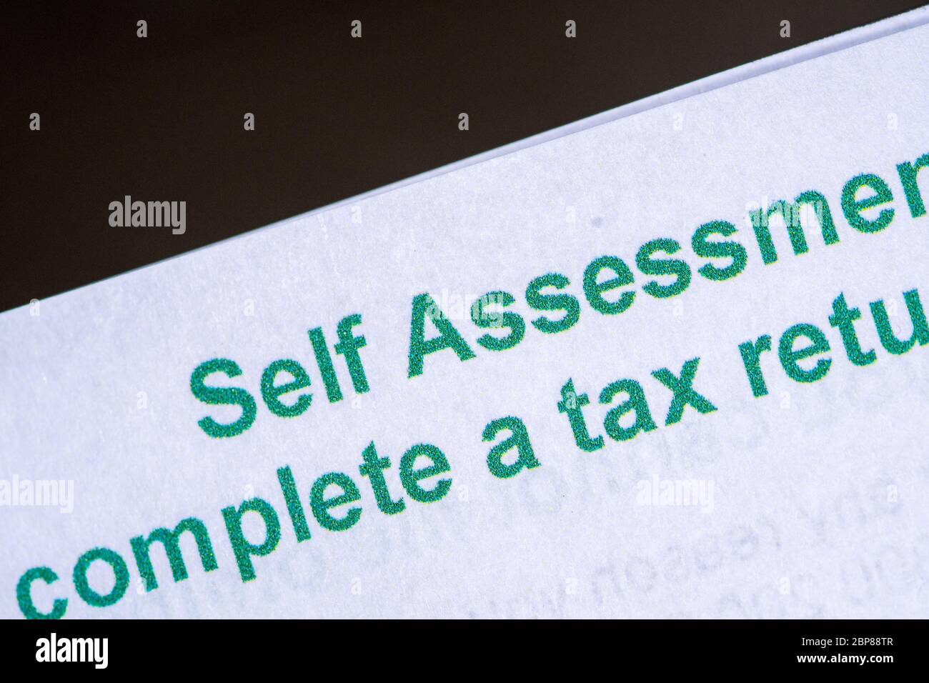 Taxes letters and payments. taxpayer tax notice assessment Stock Photo ...