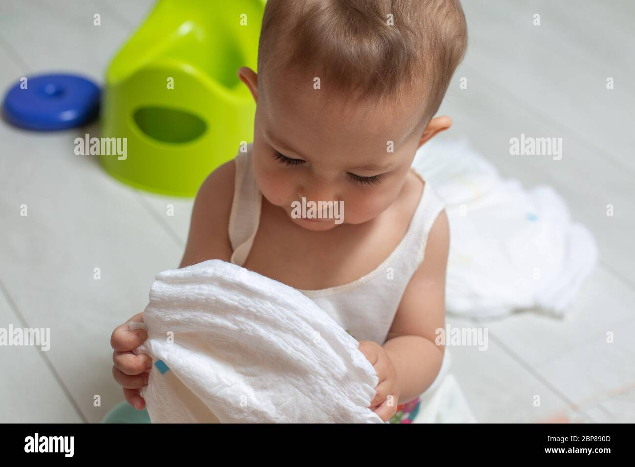 Learning to use the toilet hi-res stock photography and images - Alamy