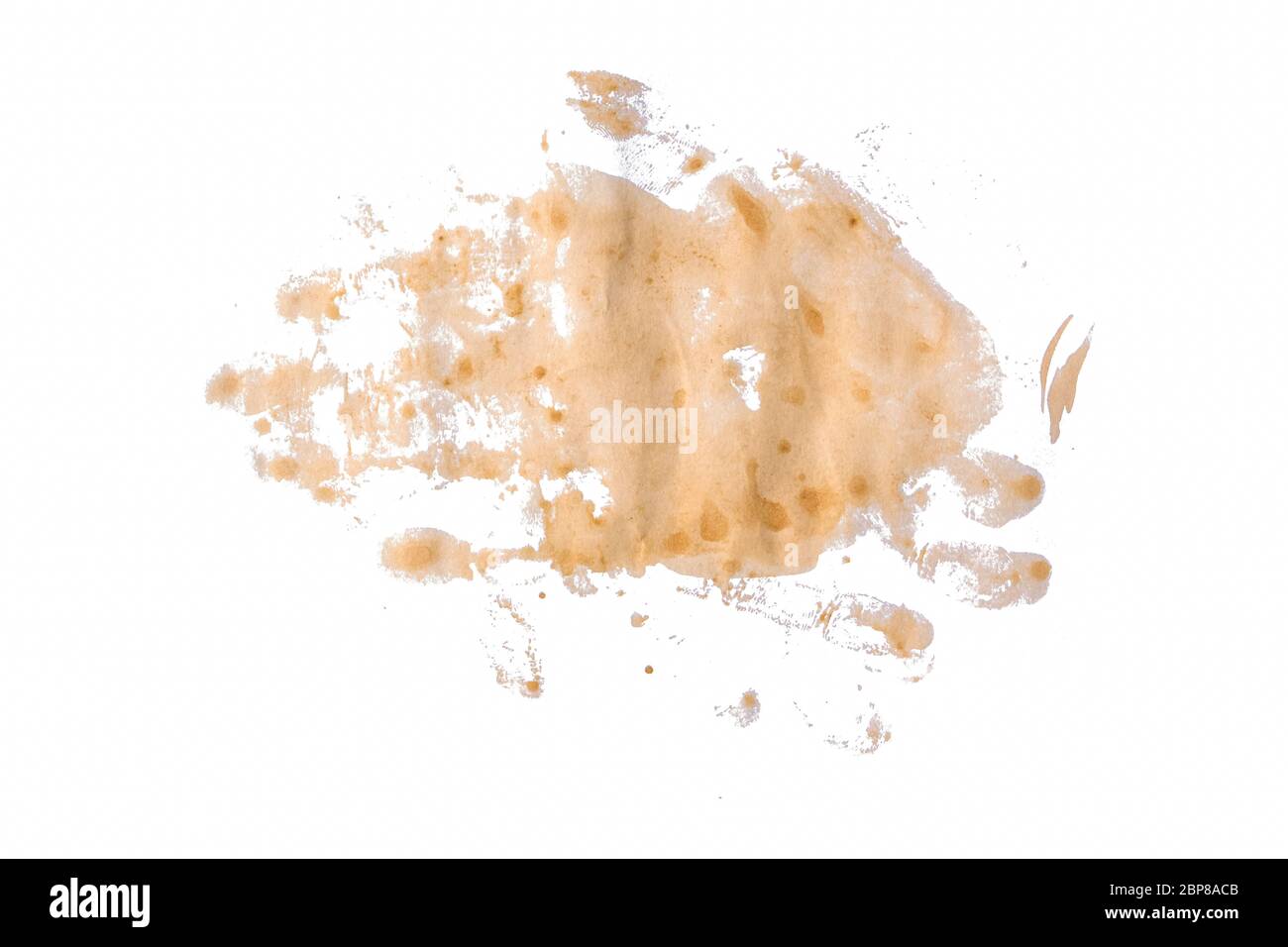 Stains of a coffee isolated on white background Stock Photo - Alamy