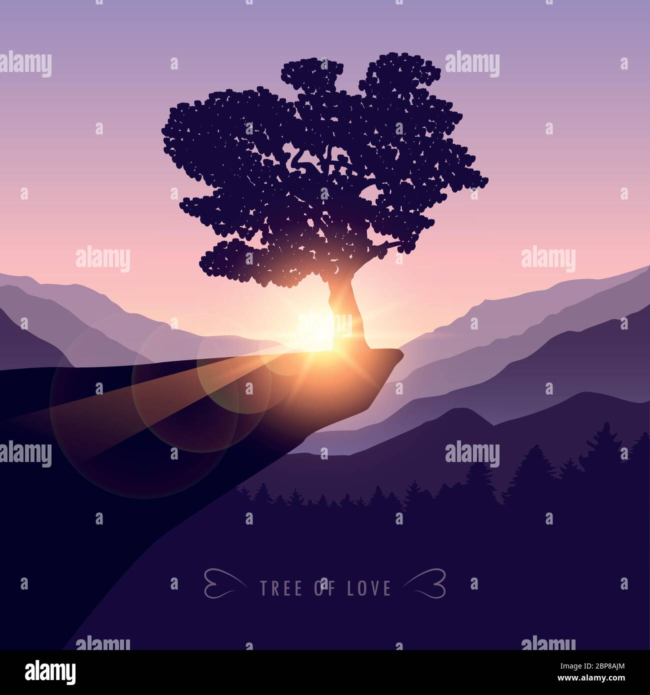 Tree roots cliff Stock Vector Images - Alamy