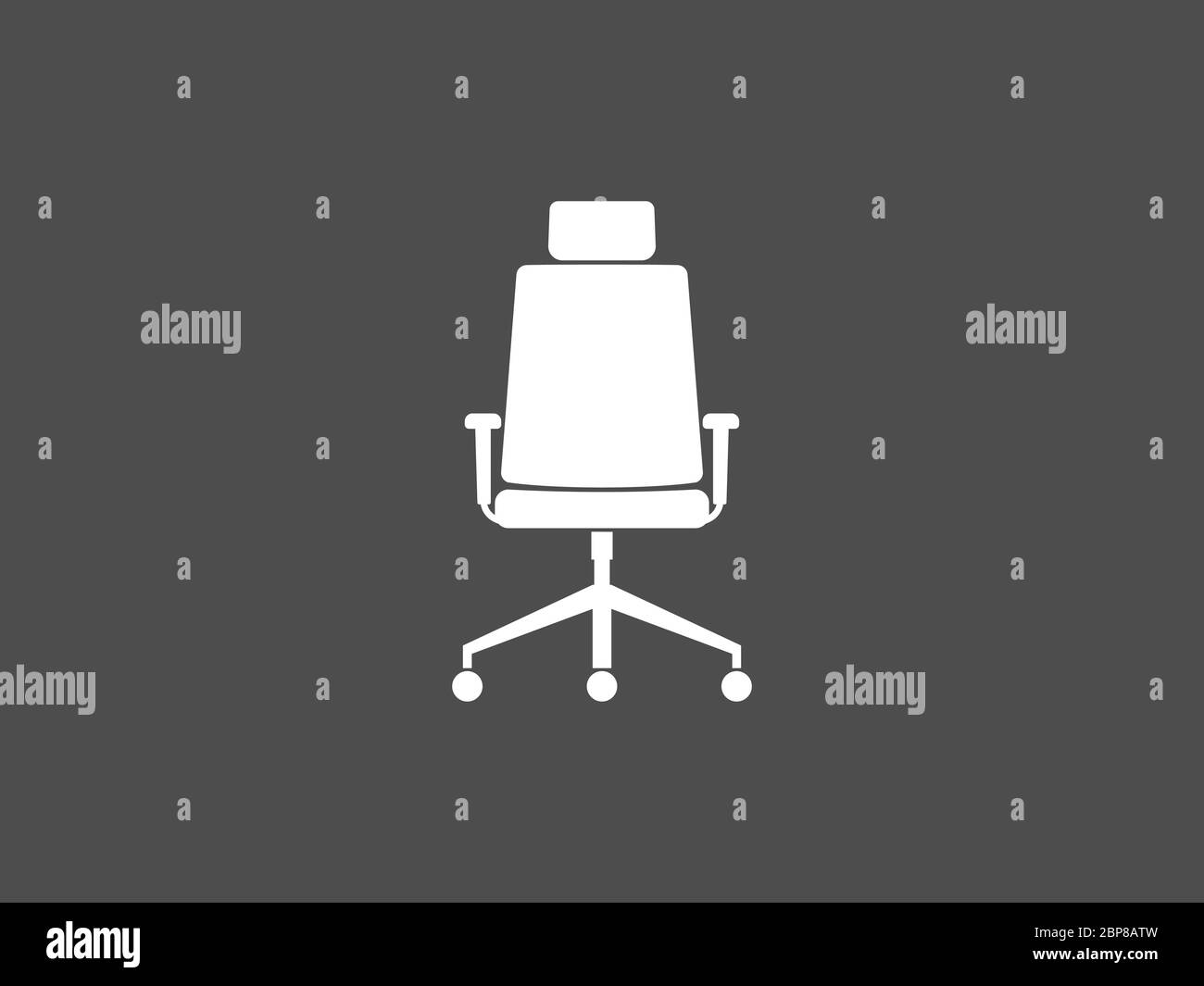 Office chair, seat icon. Vector illustration, flat design Stock Vector ...