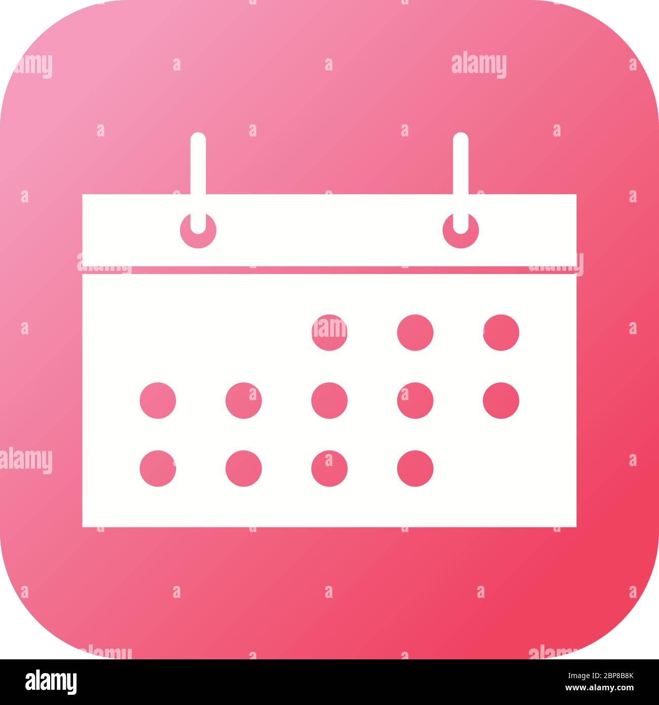 Beautiful Calendar Glyph Vector Icon Stock Vector Image & Art - Alamy