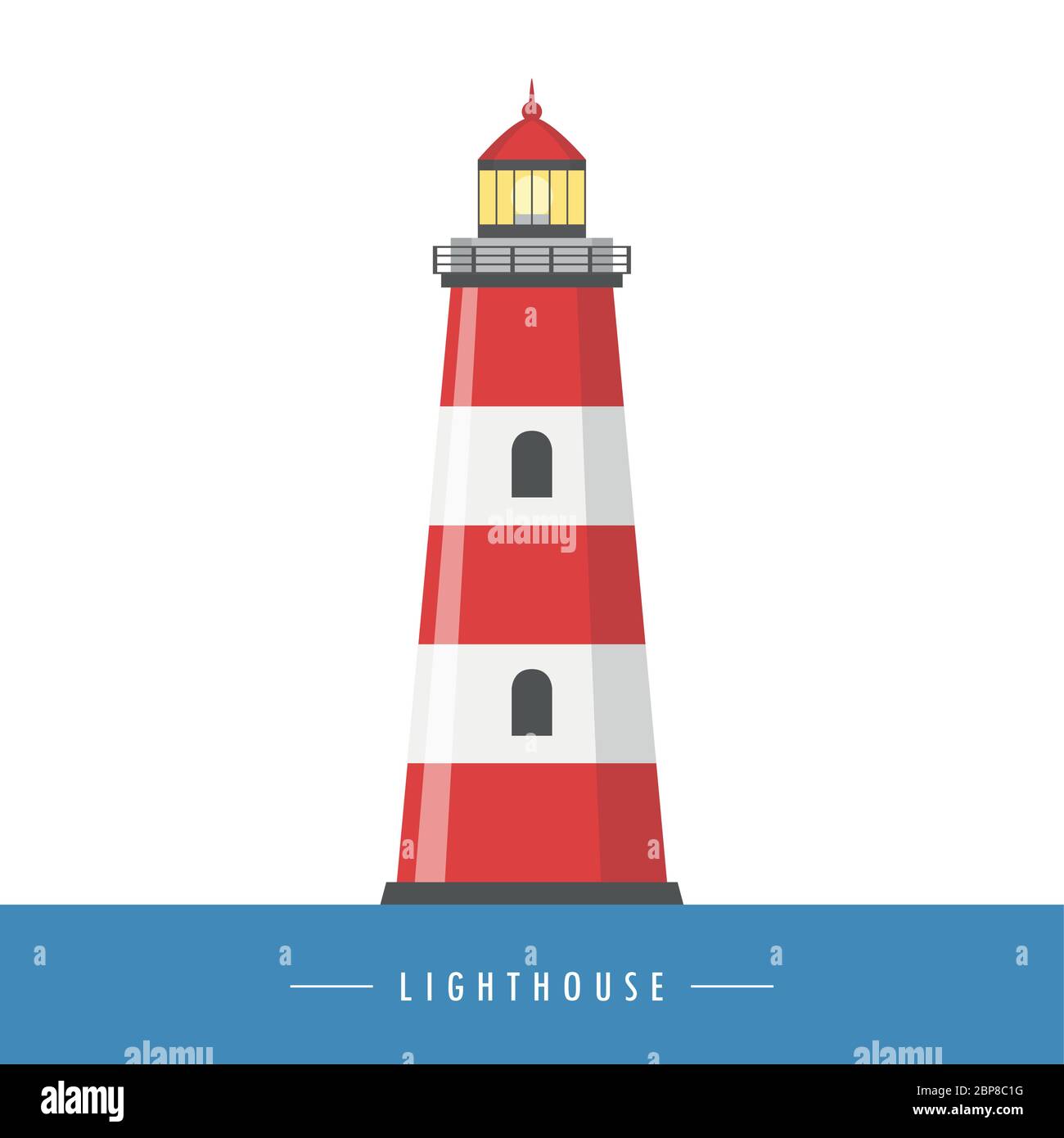 Lighthouse illustration hi-res stock photography and images - Alamy