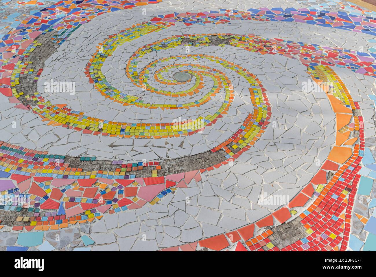 colorful tile scrap pattern background Stock Photo - Alamy