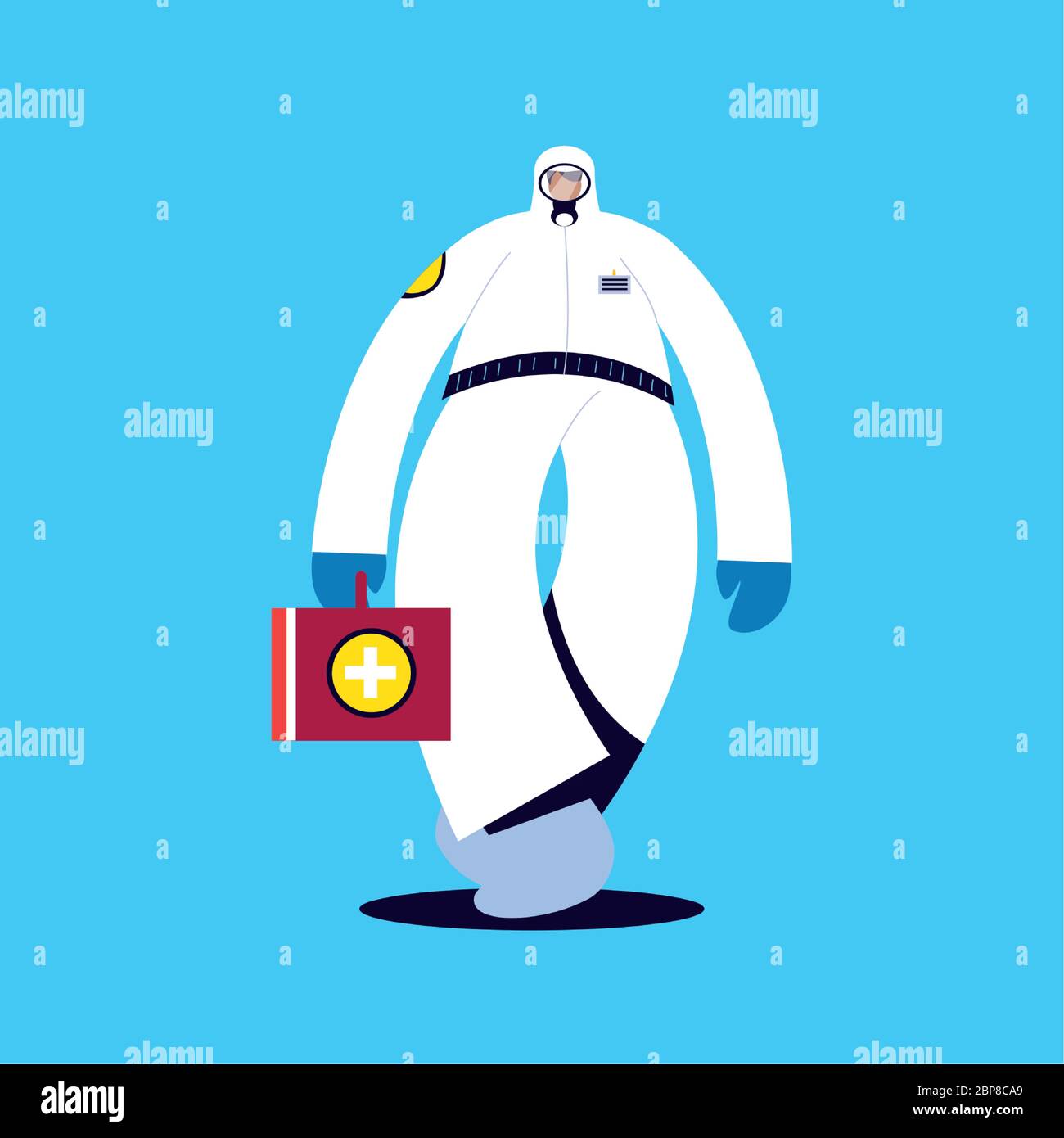 Germ protection suit Stock Vector Images - Alamy