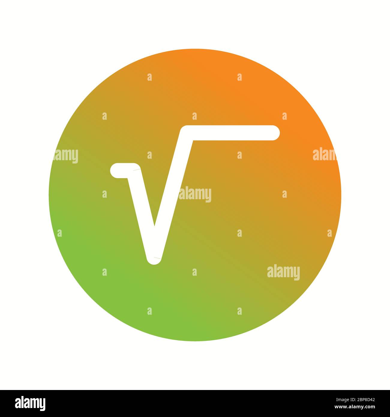 Beautiful Square Root Symbol Glyph Vector Icon Stock Vector Image & Art ...