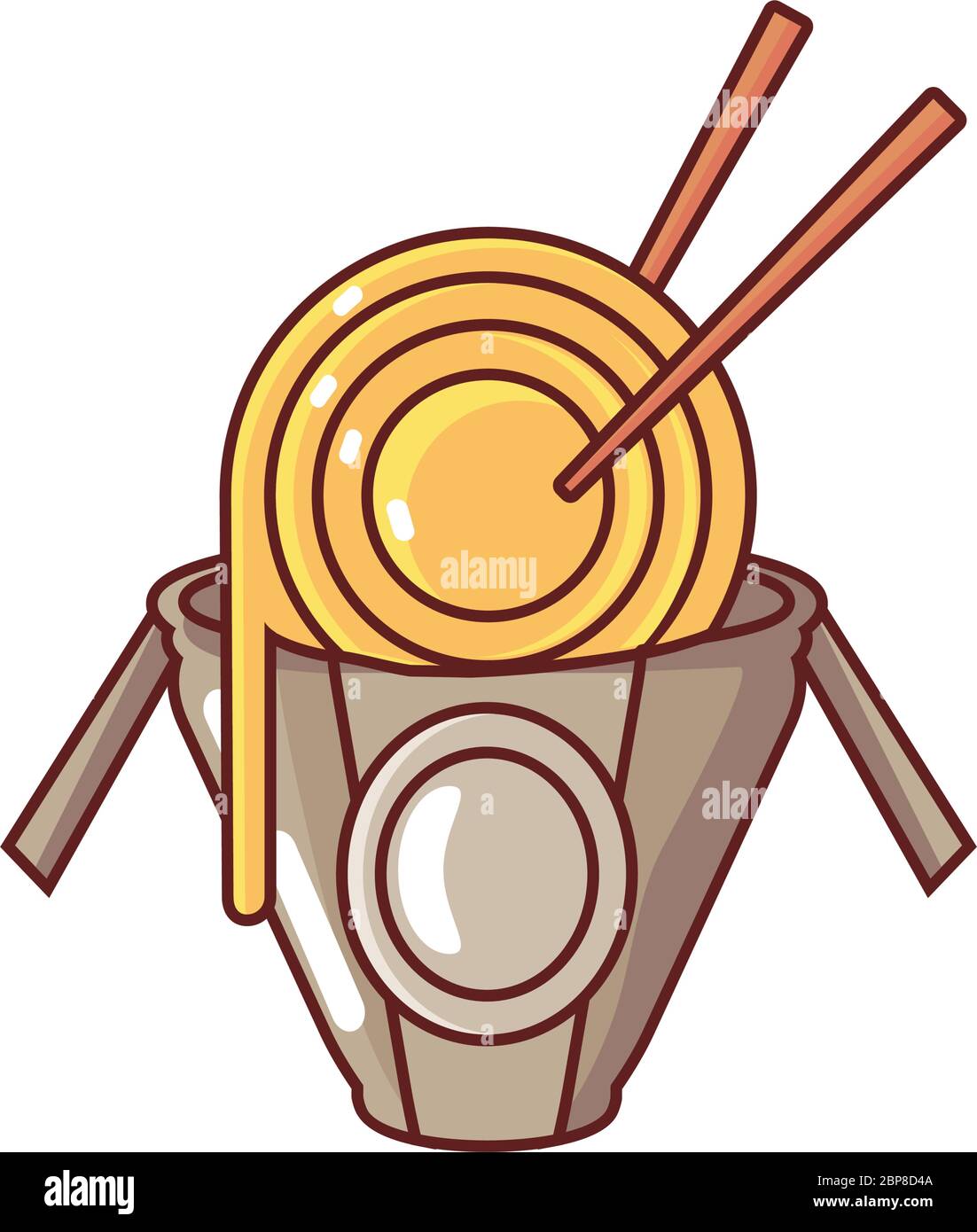 delicious oriental food on white background vector illustration design ...