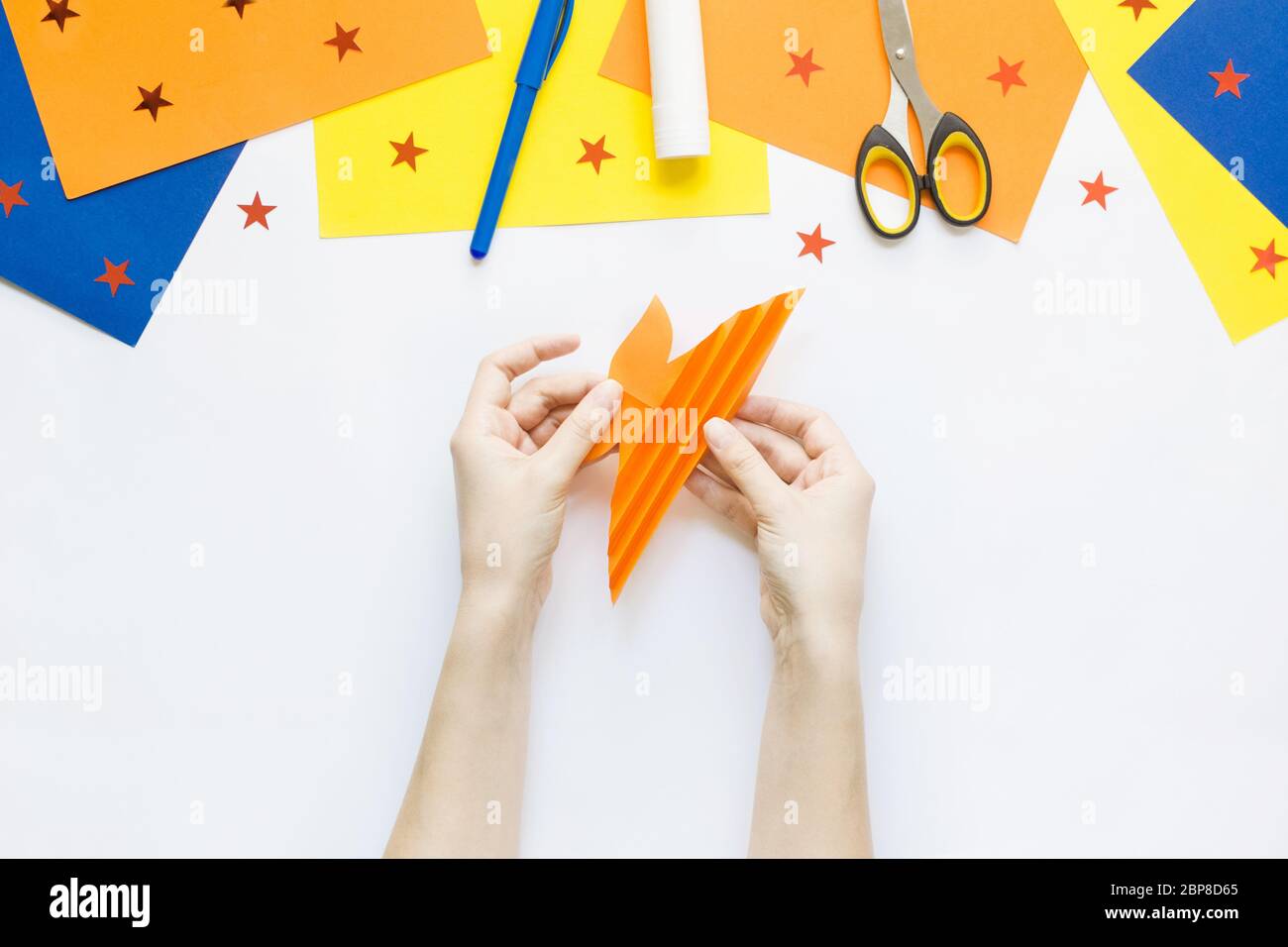 How easy to make paper adorable fun toy fish with children at home ...