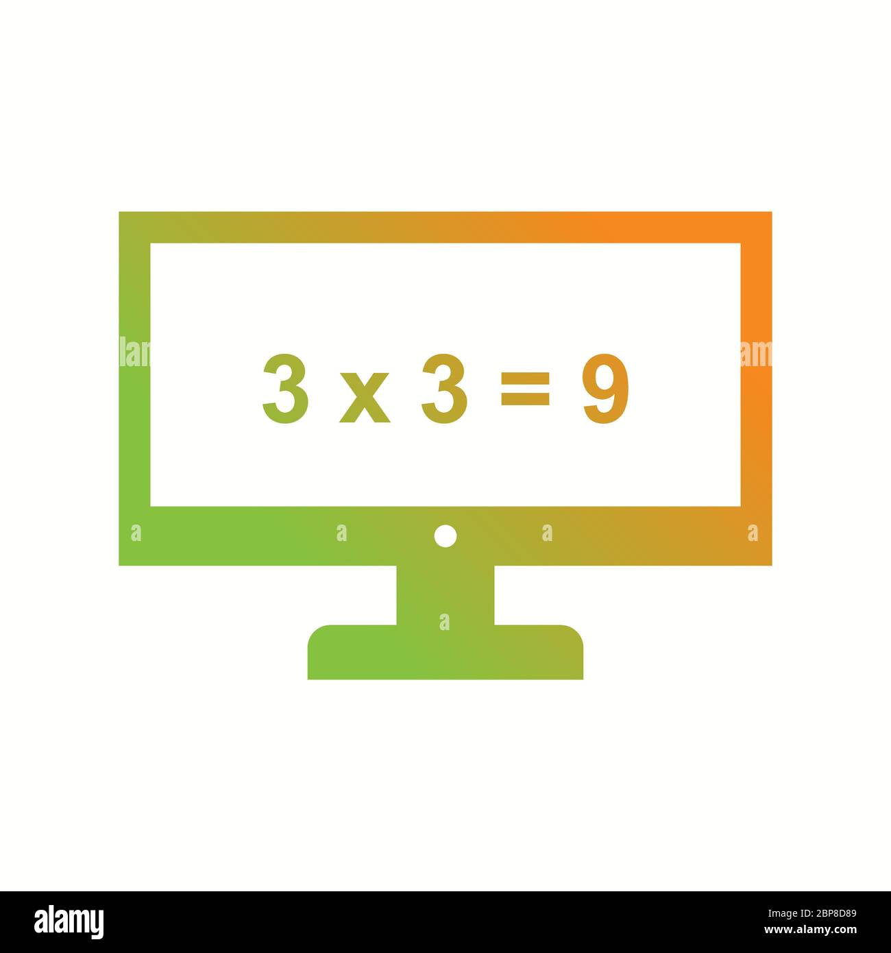 Math on screen Stock Vector Images - Alamy