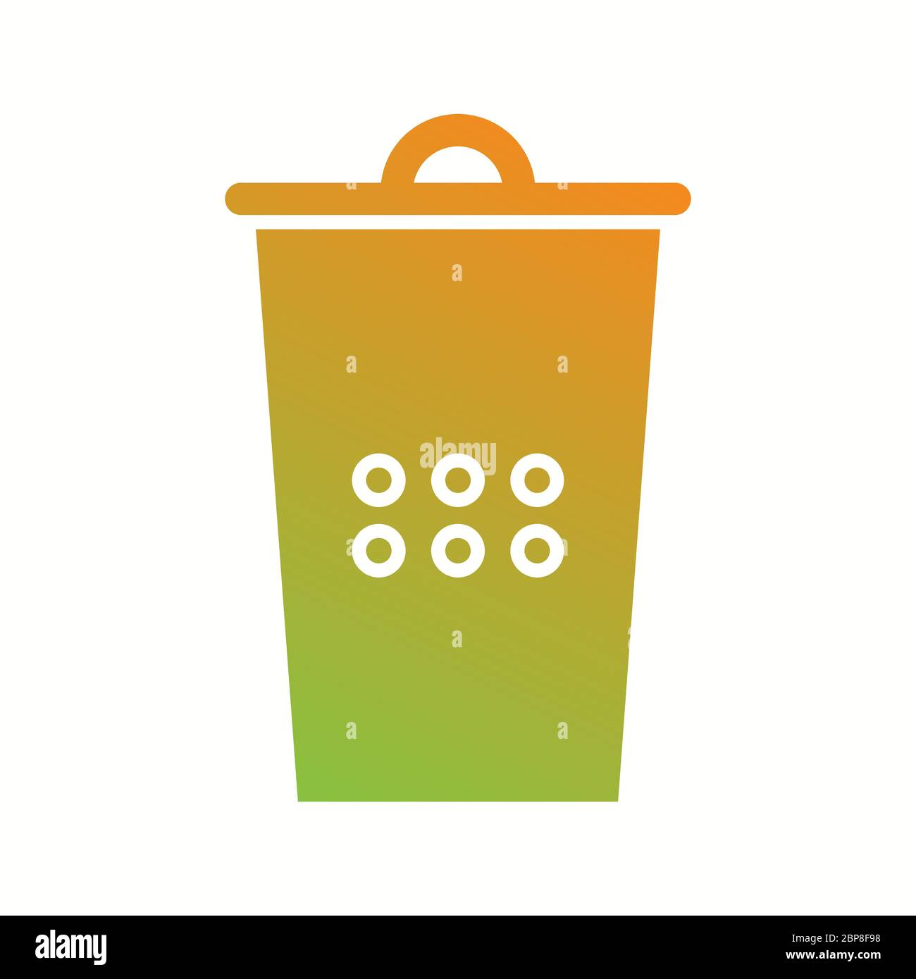 Beautiful Dust Bin Glyph Vector Icon Stock Vector Image & Art - Alamy