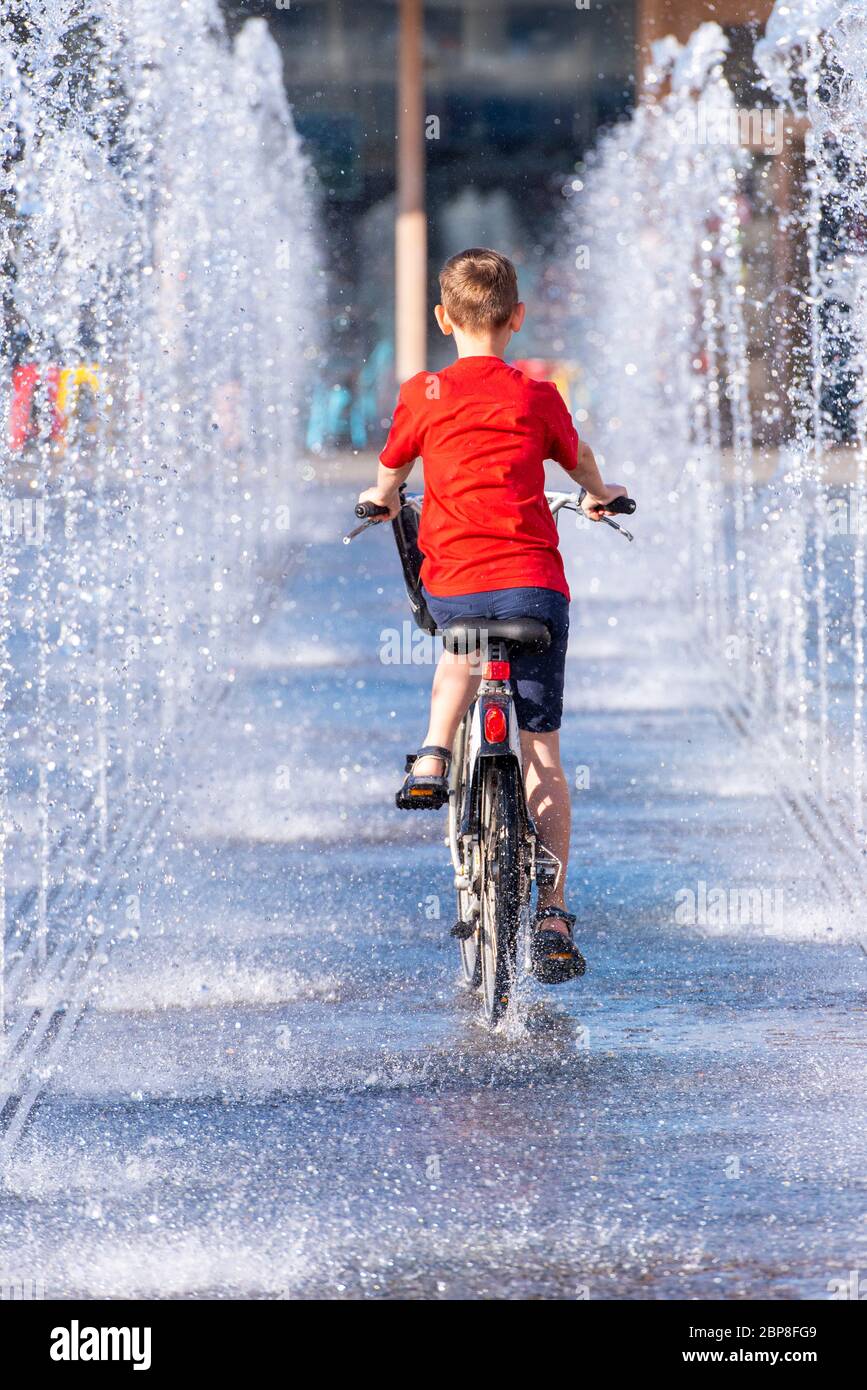 Boy on bike hi-res stock photography and images - Alamy