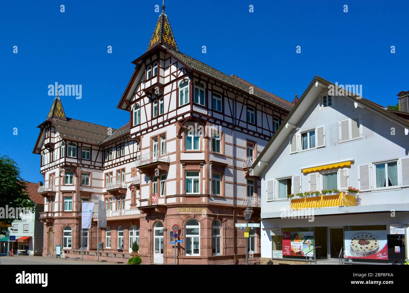 Schwarzwald, Oberharmersbach, Fachwerkhäuser Stock Photo - Alamy