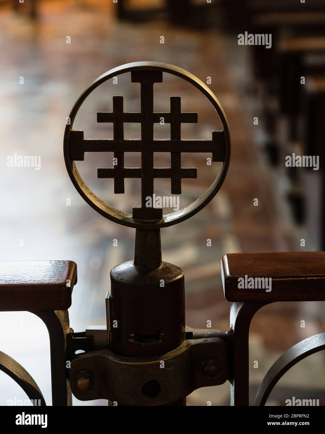Israel, Galilee, Nazareth, The Jerusalem Cross or Crusader's Cross in ...