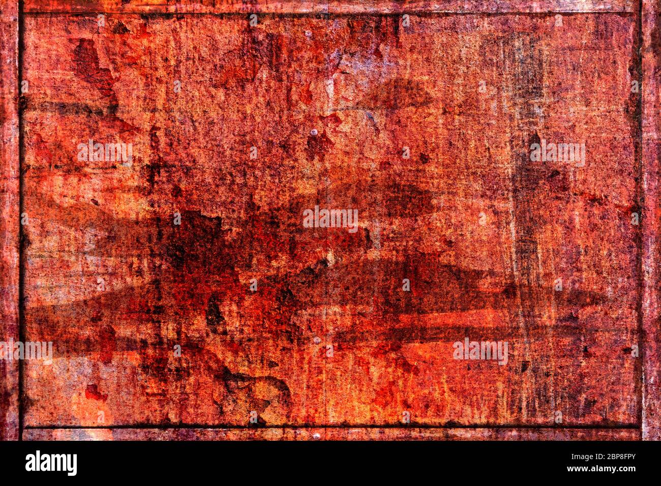 Abstract texture of rusty metal. A cracked rust metal wall. Background ...