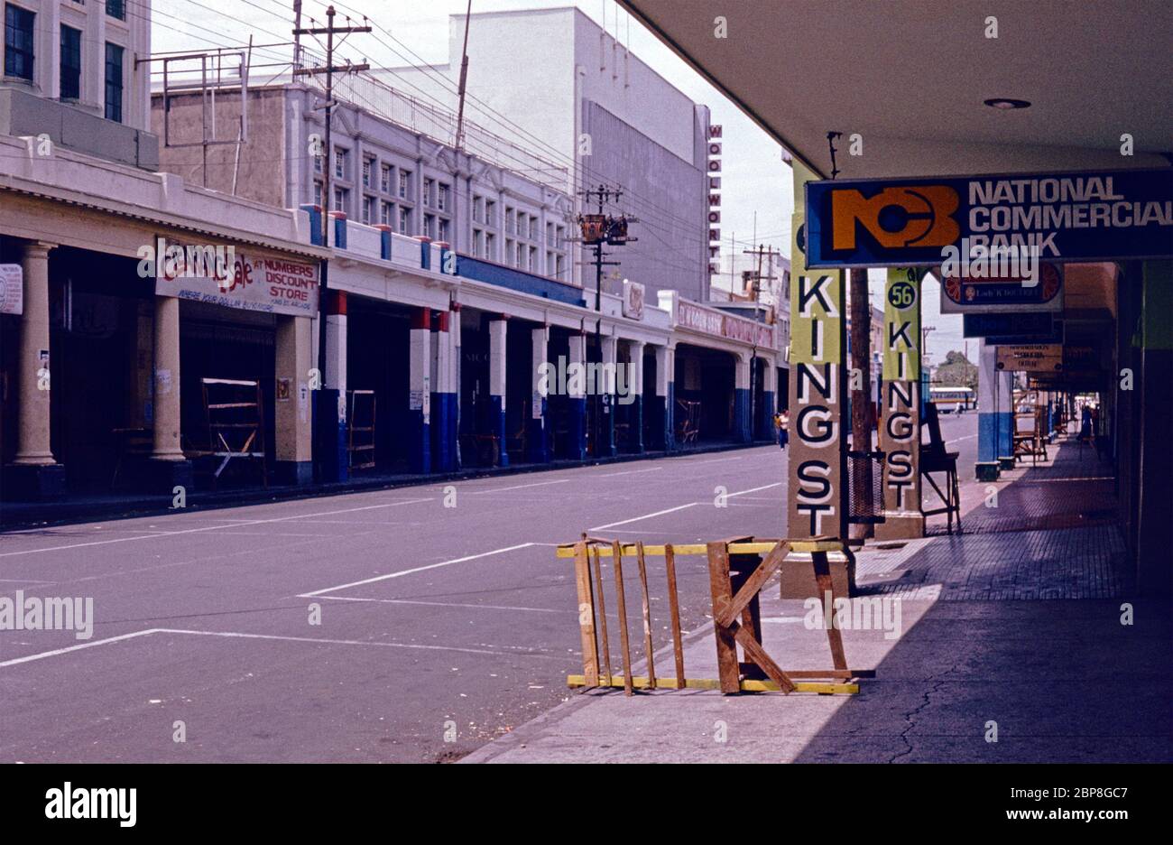 Down Town, April 12, 1982, Kingston, Jamaica Stock Photo - Alamy