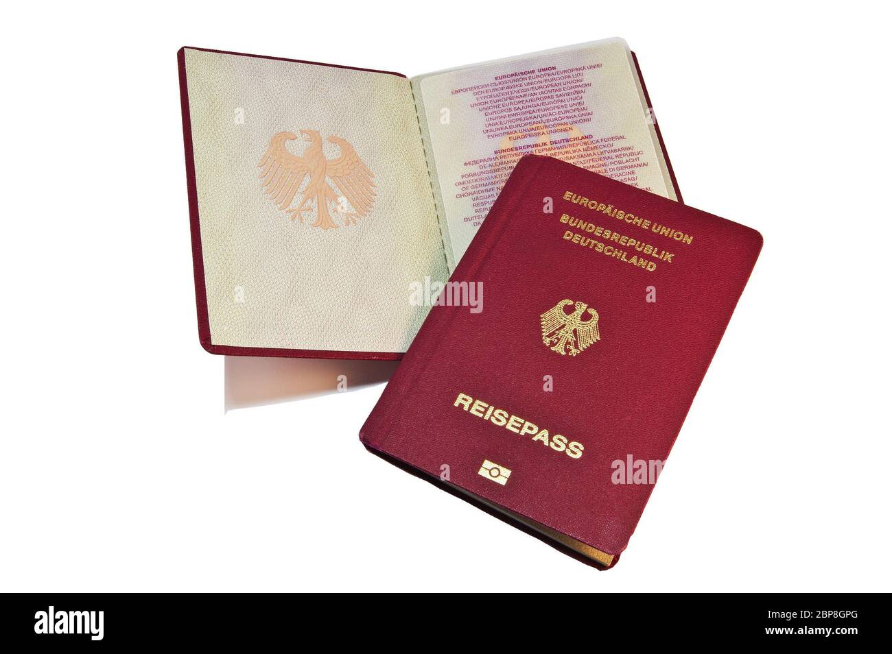 Close-up of a German Passport Stock Photo - Alamy