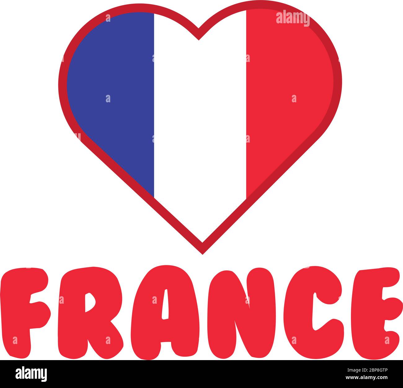 heart with france flag hand draw style icon Stock Vector Image & Art ...