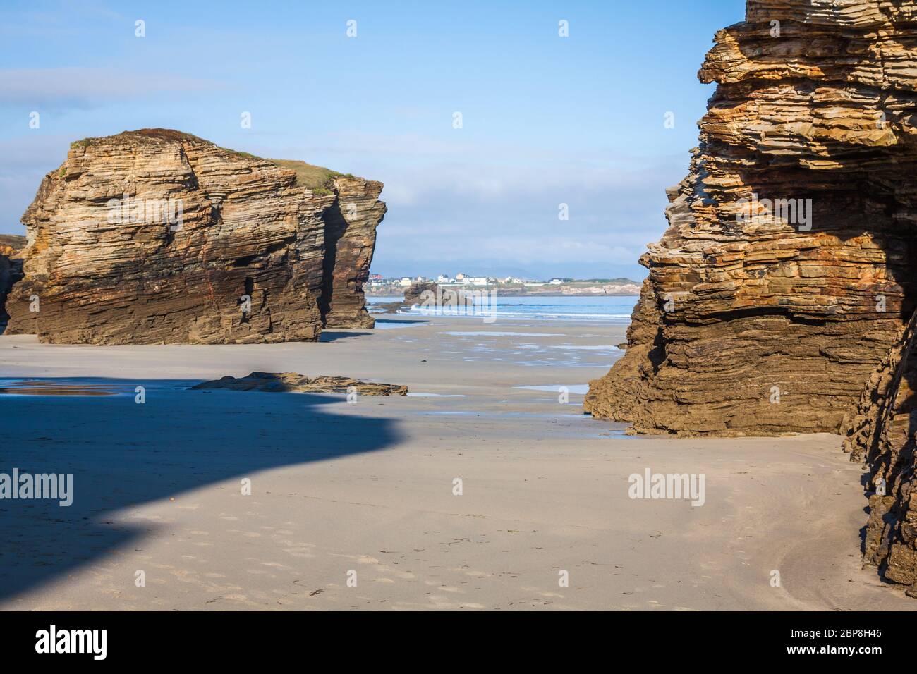 Famous Spanish destination, Cathedrals beach (playa de las catedrales ...
