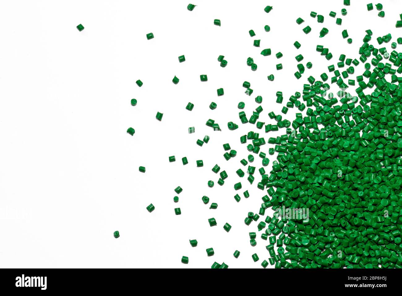 green plastic resin on white isolated for background Stock Photo - Alamy