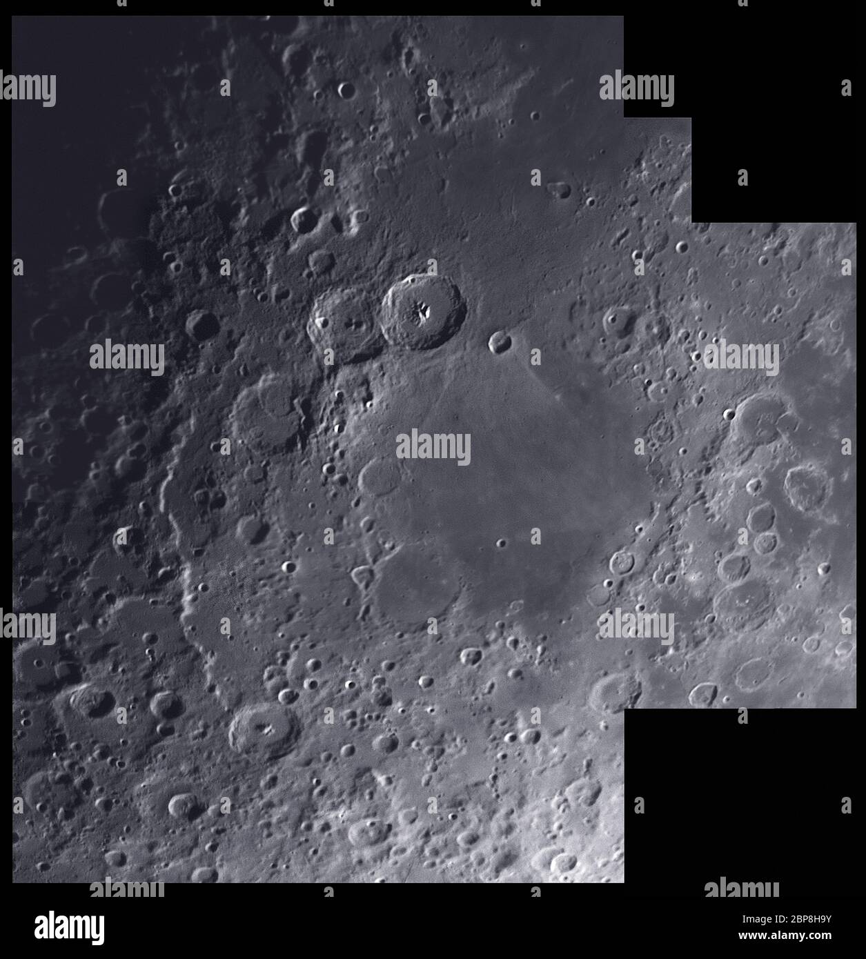 300 mile long Rupes Altai fault line (left of centre) on the lunar ...