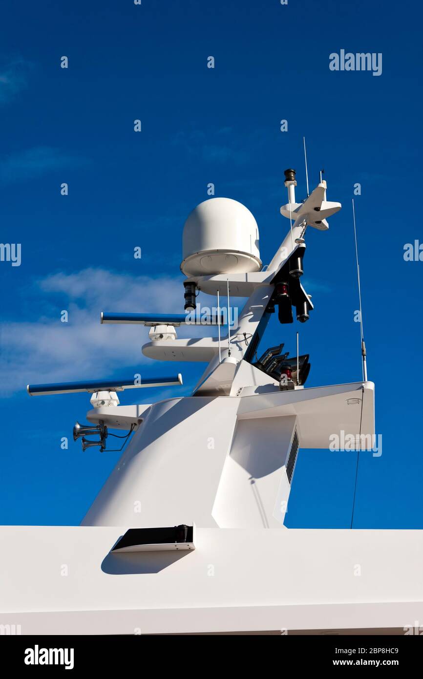 Antennas, radar, anemometer and other communication and navigation ...