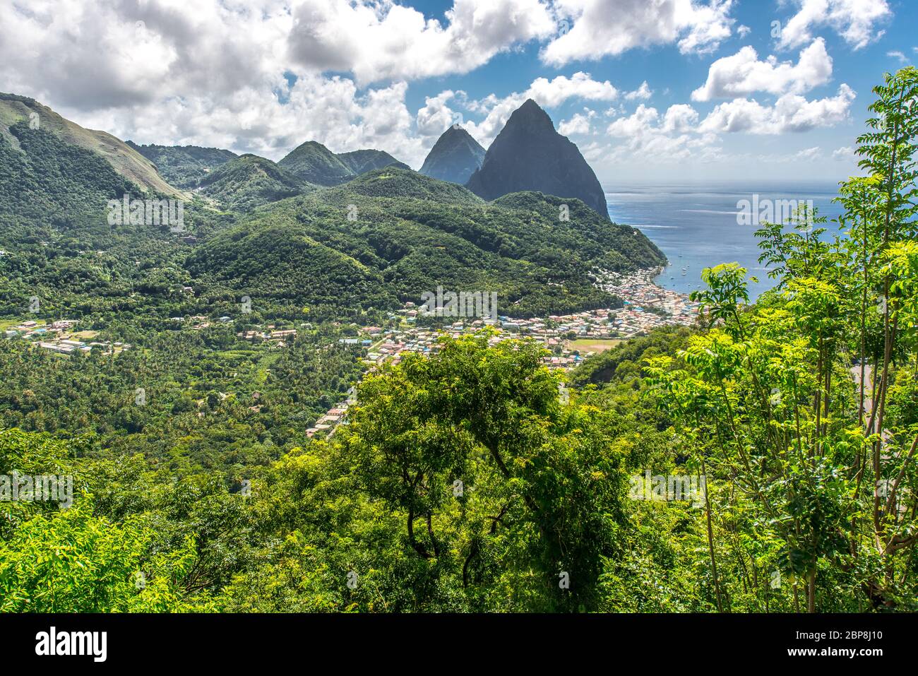 Piton mountains saint lucia hi-res stock photography and images - Alamy