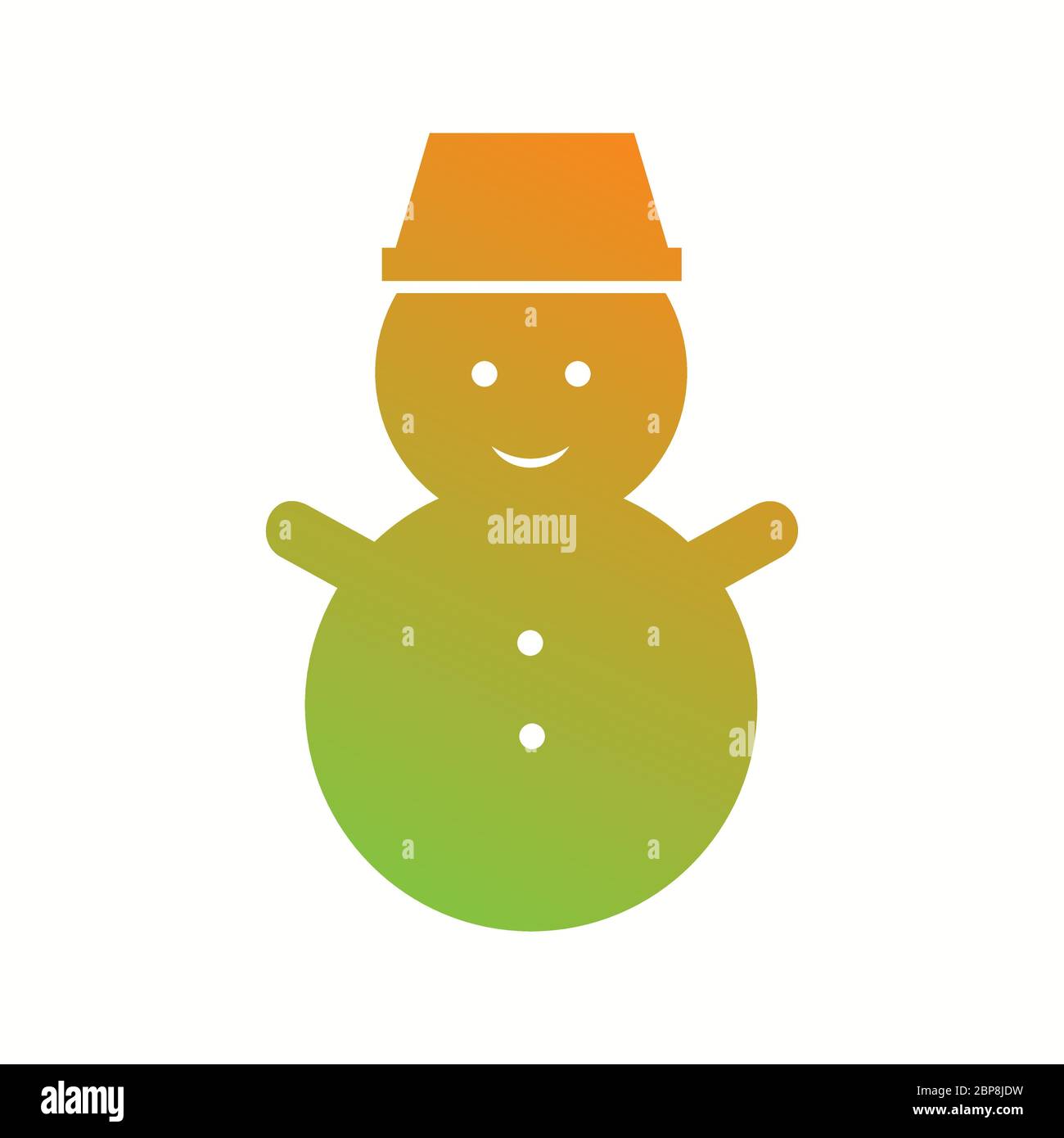 Beautiful Snowman Glyph Vector Icon Stock Vector Image & Art - Alamy