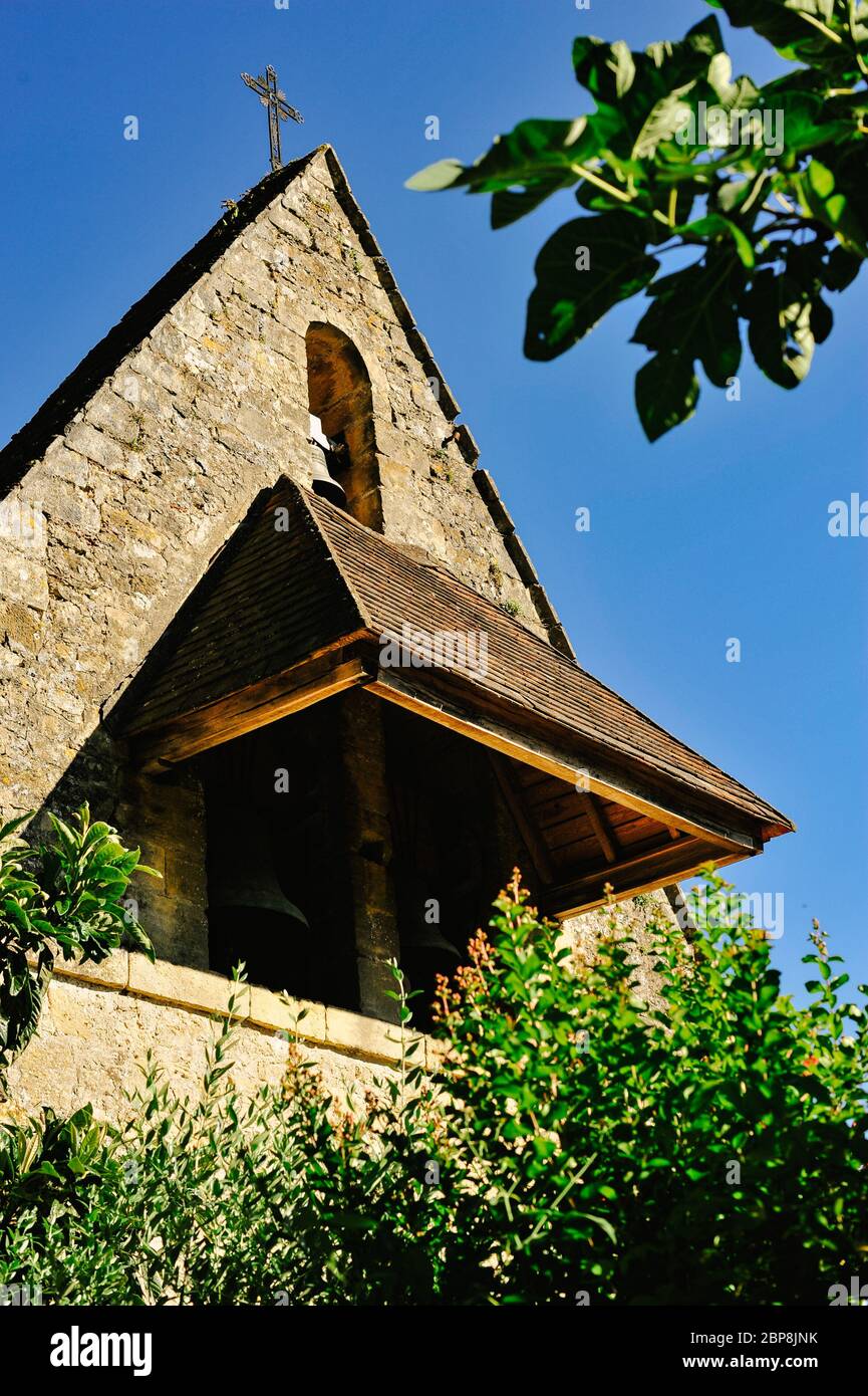 The front elevation of the village's romanesque chapel One of the most ...