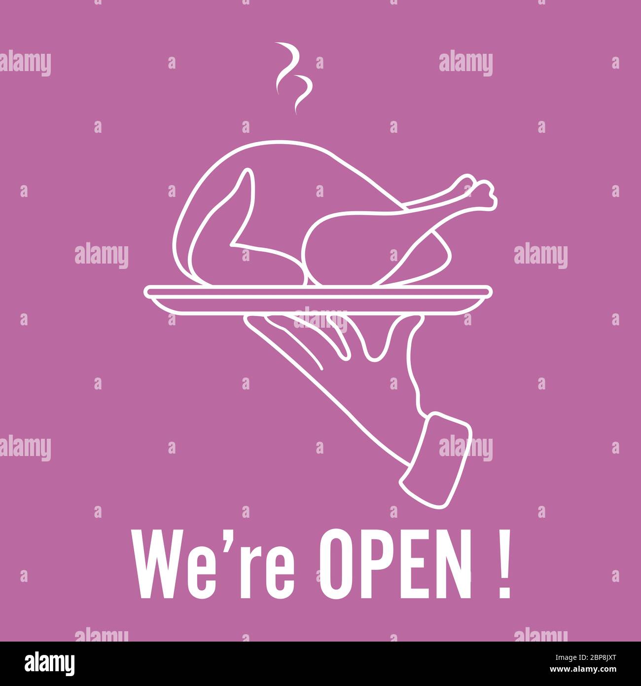 Vector illustration Reopening of cafe, restaurant after COVID-19 ...