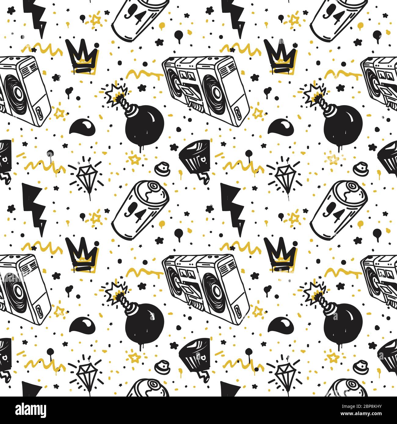 Original youth seamless patterns, repeating image for using pattern on ...