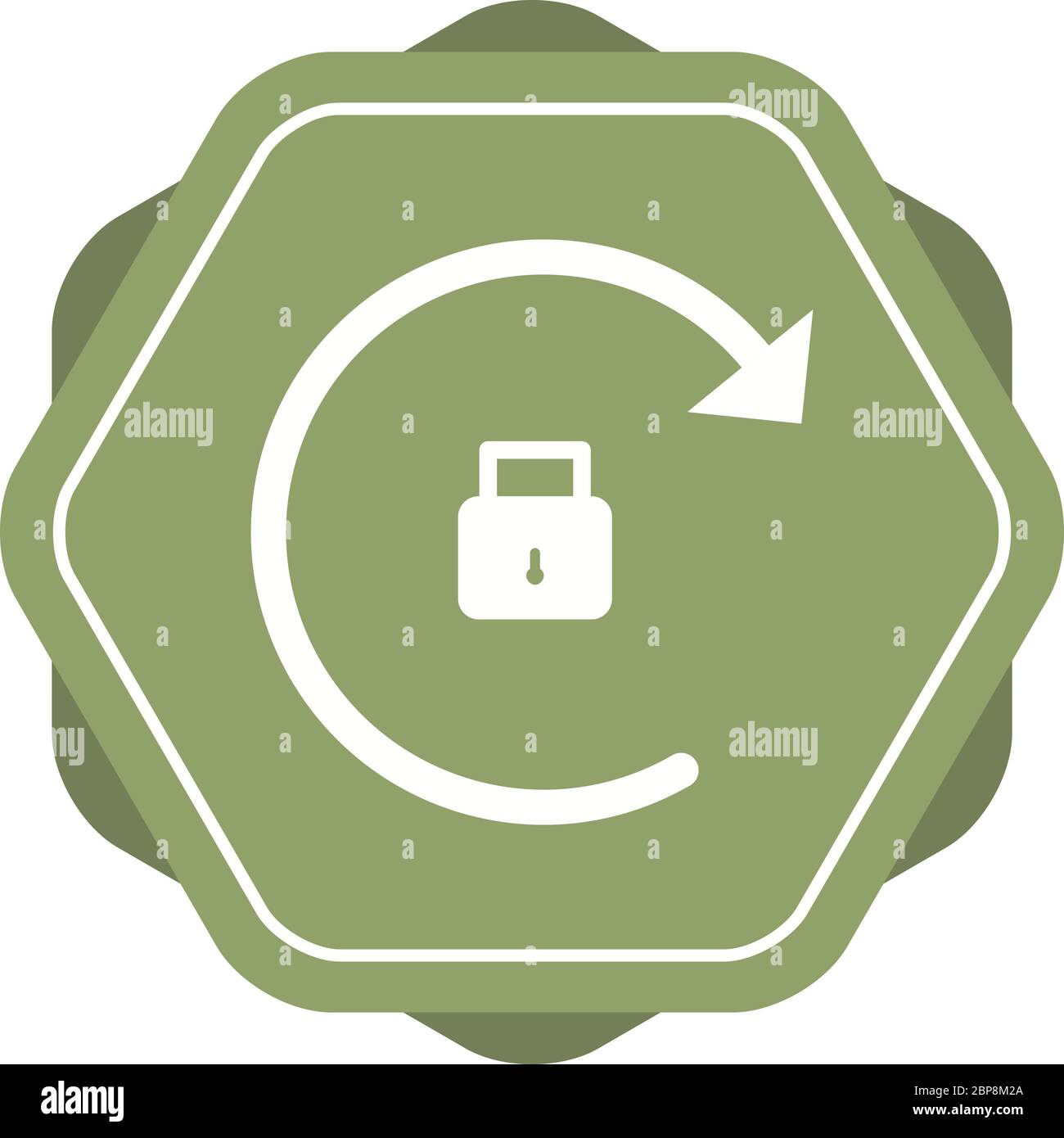 Beautiful Rotation Locked Glyph Vector Icon Stock Vector Image & Art ...