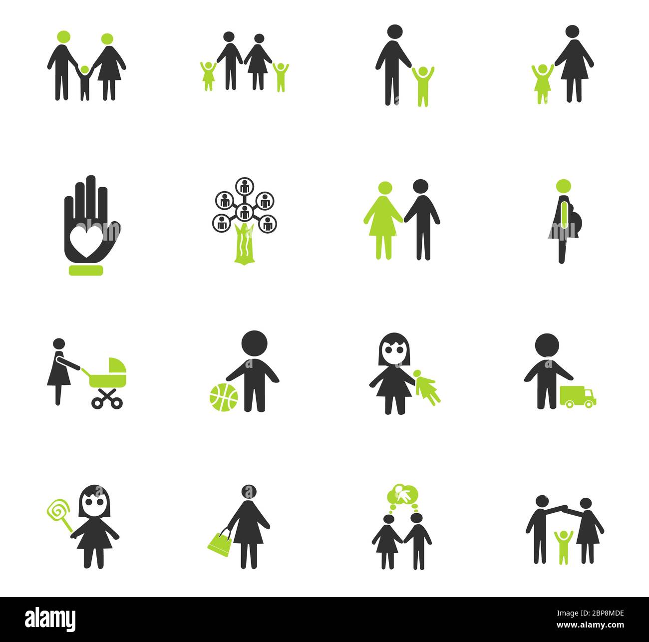 family web icons for user interface design Stock Photo - Alamy