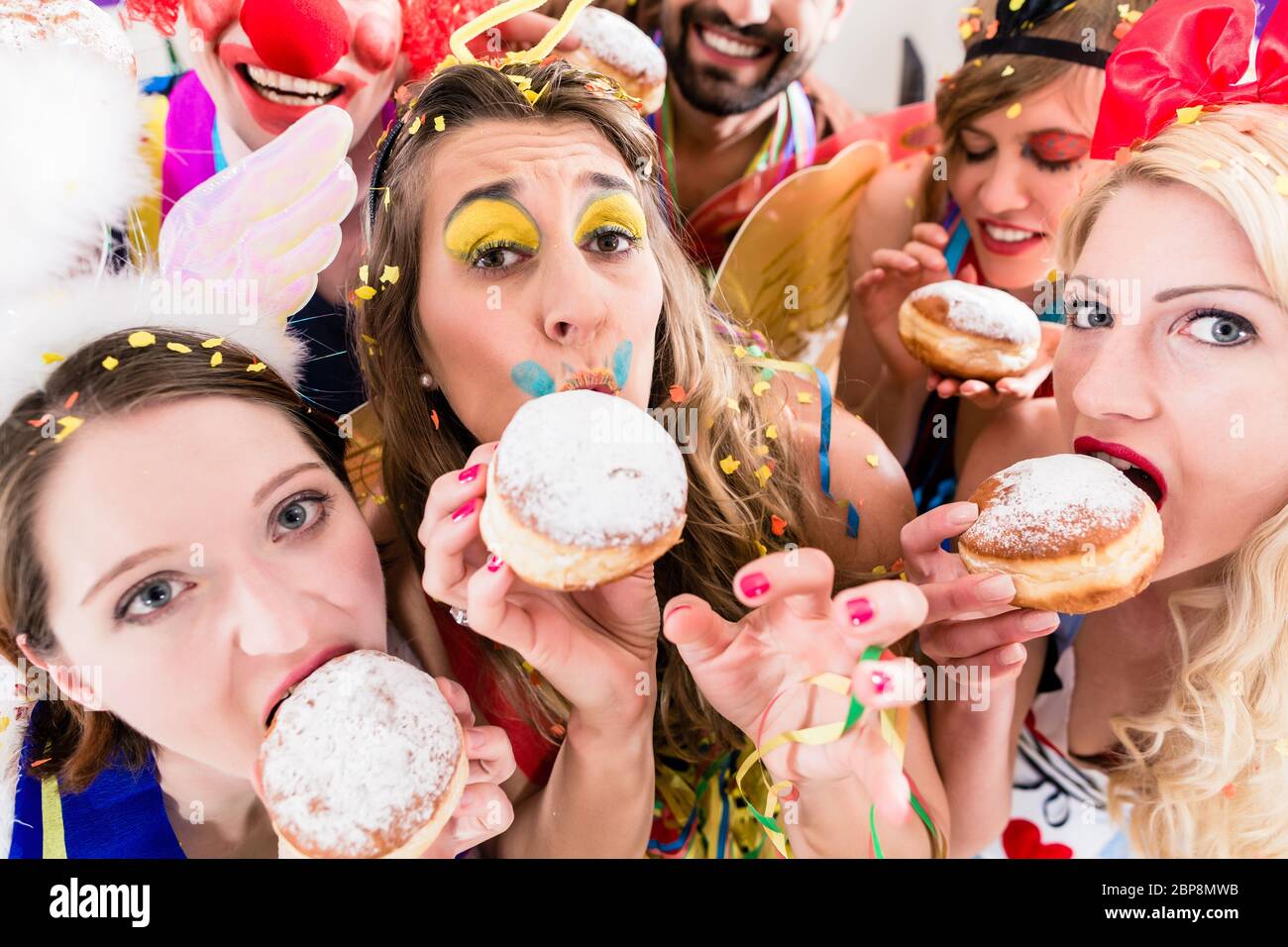Woman donuts group hi-res stock photography and images - Alamy