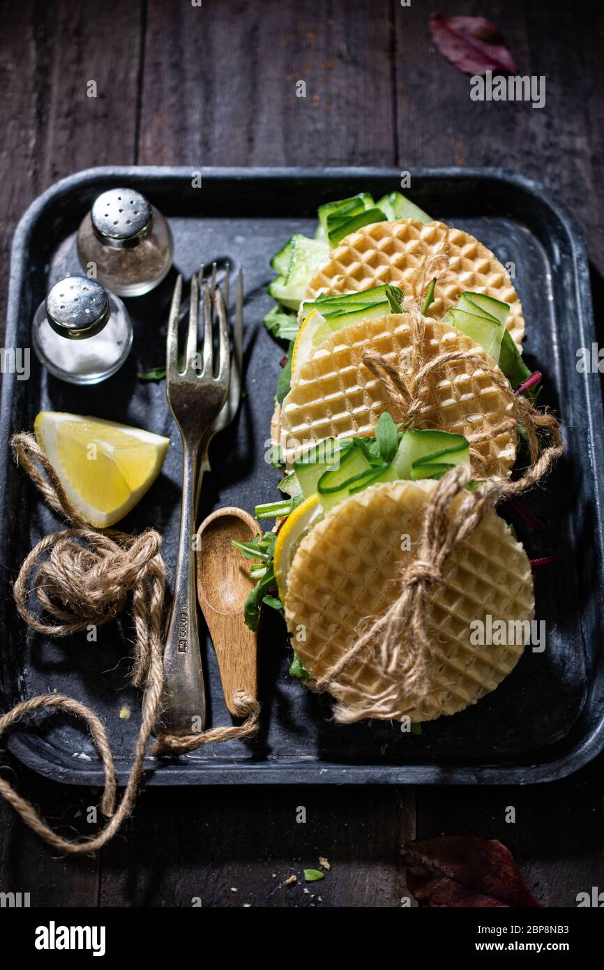 Wafer chicken salad hi-res stock photography and images - Alamy