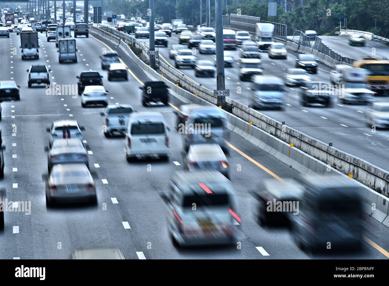 Controlled-access highway in Bangkok during rush hour Stock Photo - Alamy