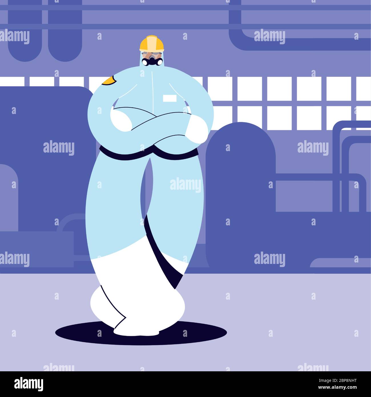 Germ protection suit Stock Vector Images - Alamy