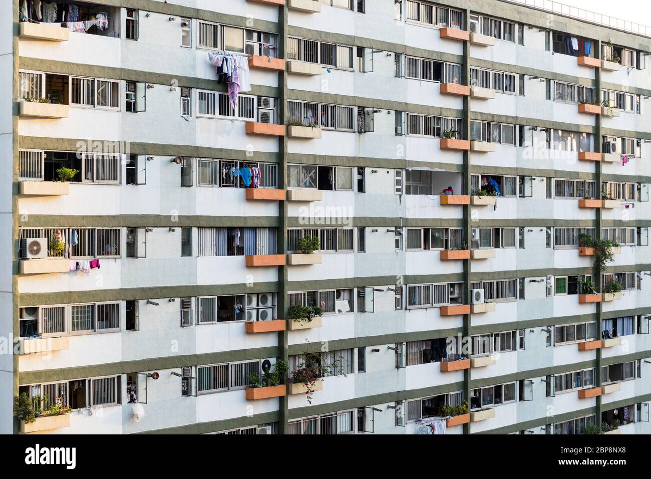 Public housing building facade Stock Photo - Alamy