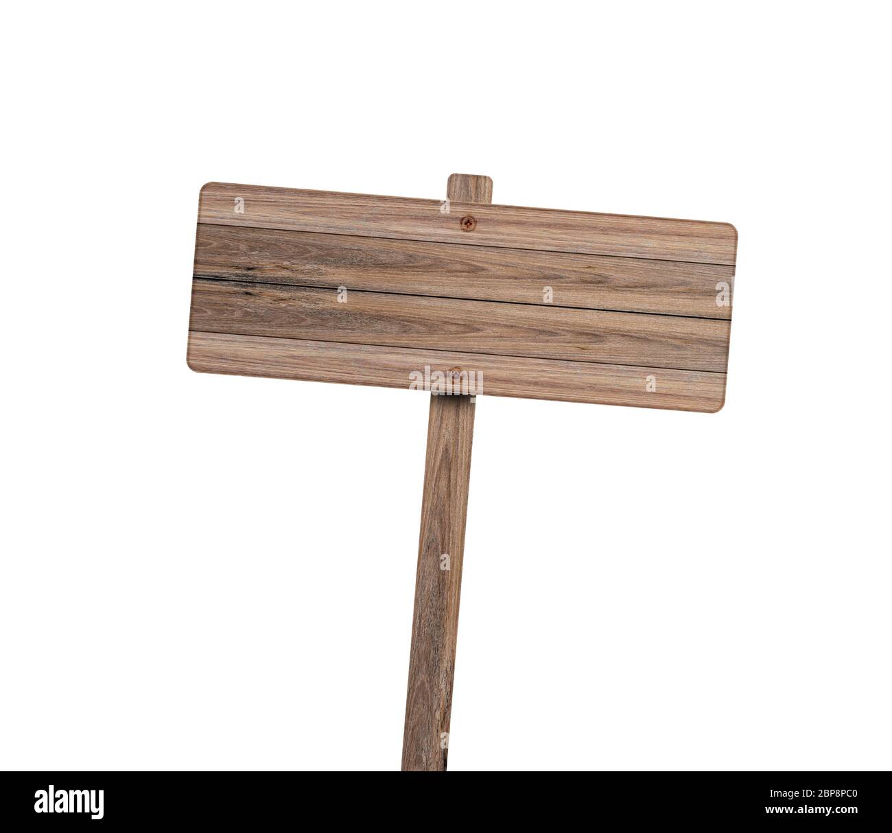 Wooden sign isolated on white background. Object with clipping path ...