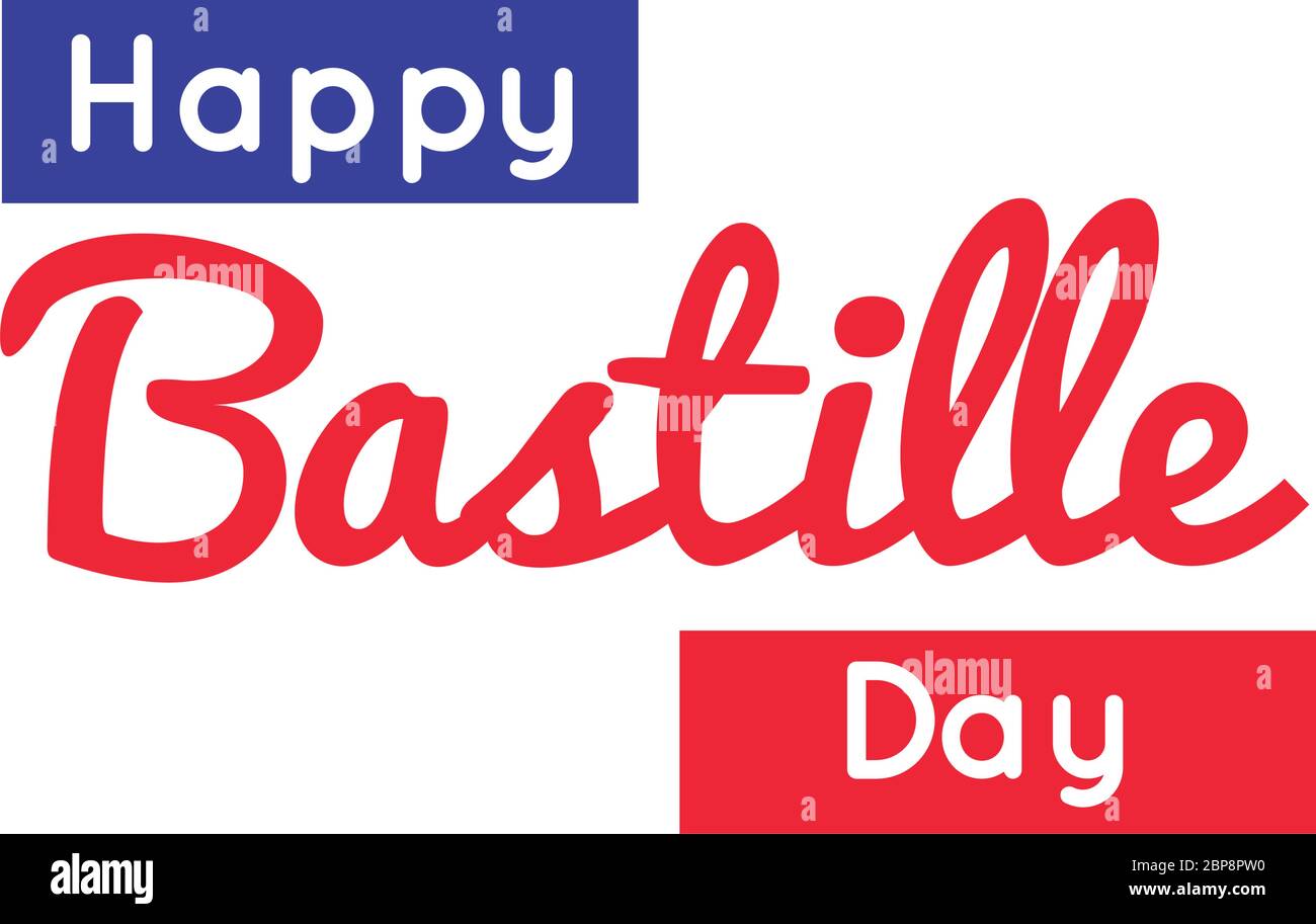 bastille day lettering hand draw style Stock Vector Image & Art - Alamy
