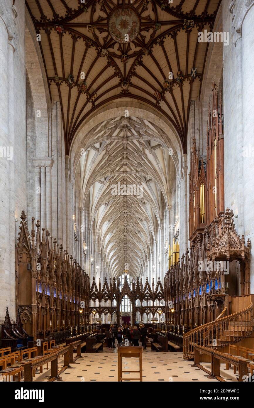 View from choir to west door. Winchester Cathedral - Kings & Scribes ...