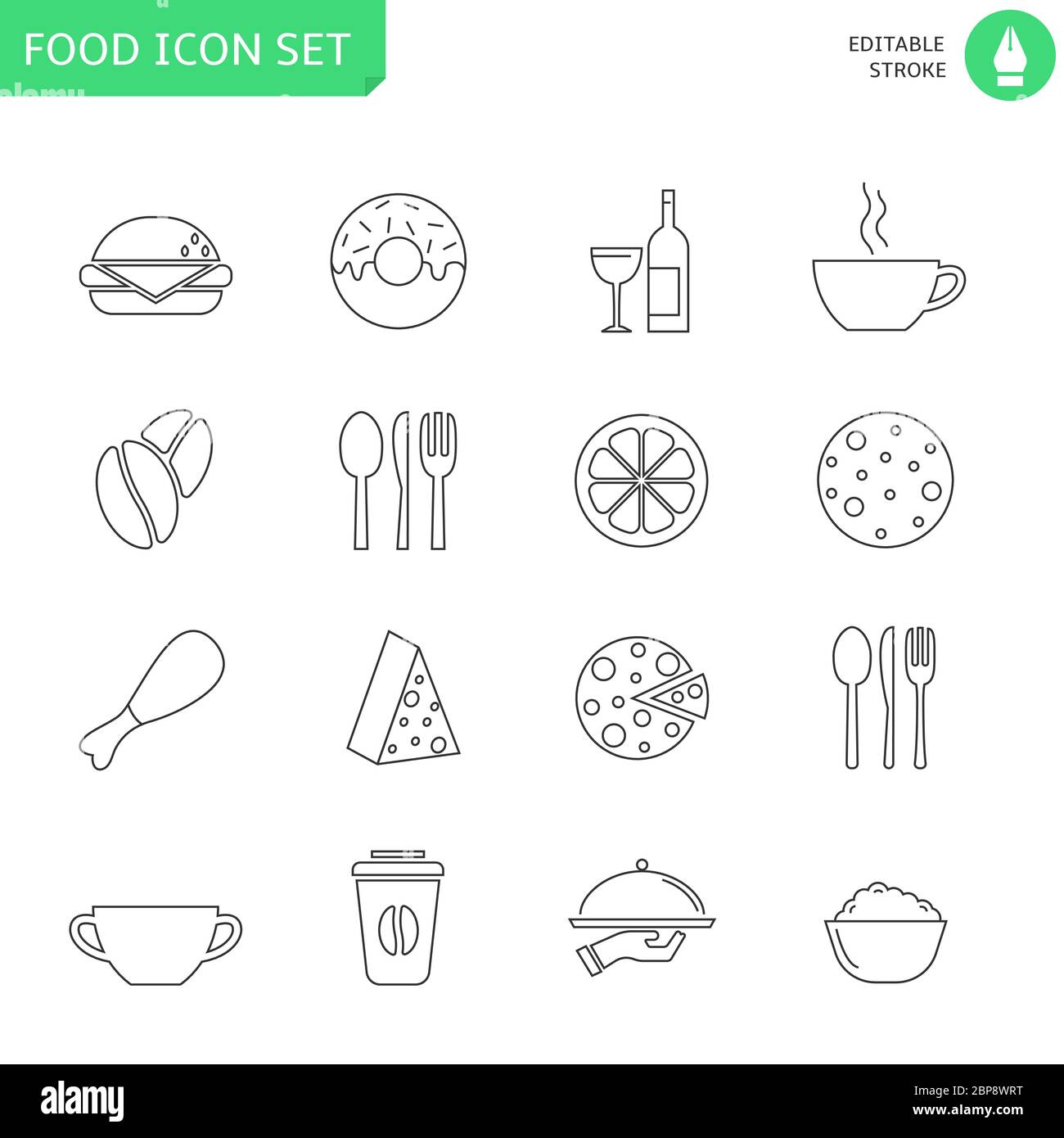 Bar line icon outline Stock Vector Images - Alamy