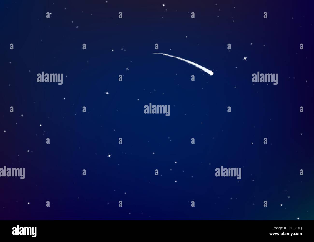 Starry sky with comet color background. Infinity of Universe. Dark ...