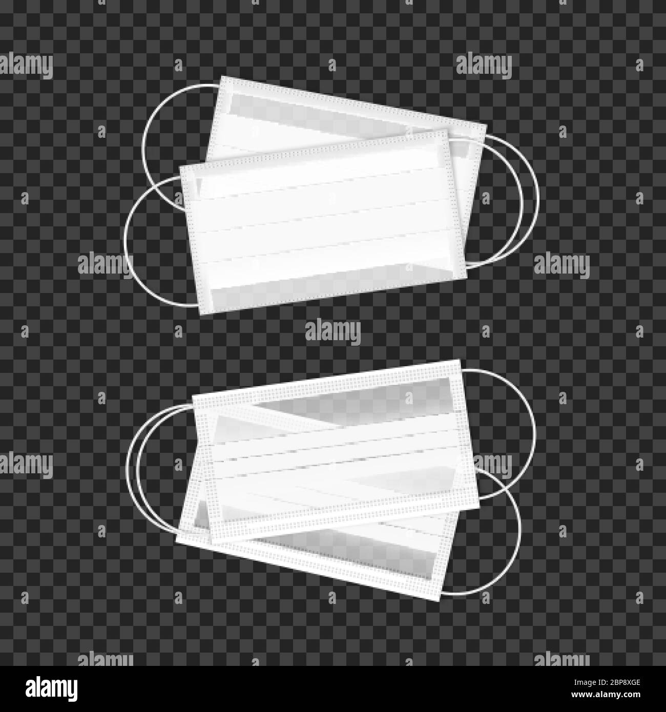 Protective white mask Stock Vector Images - Alamy