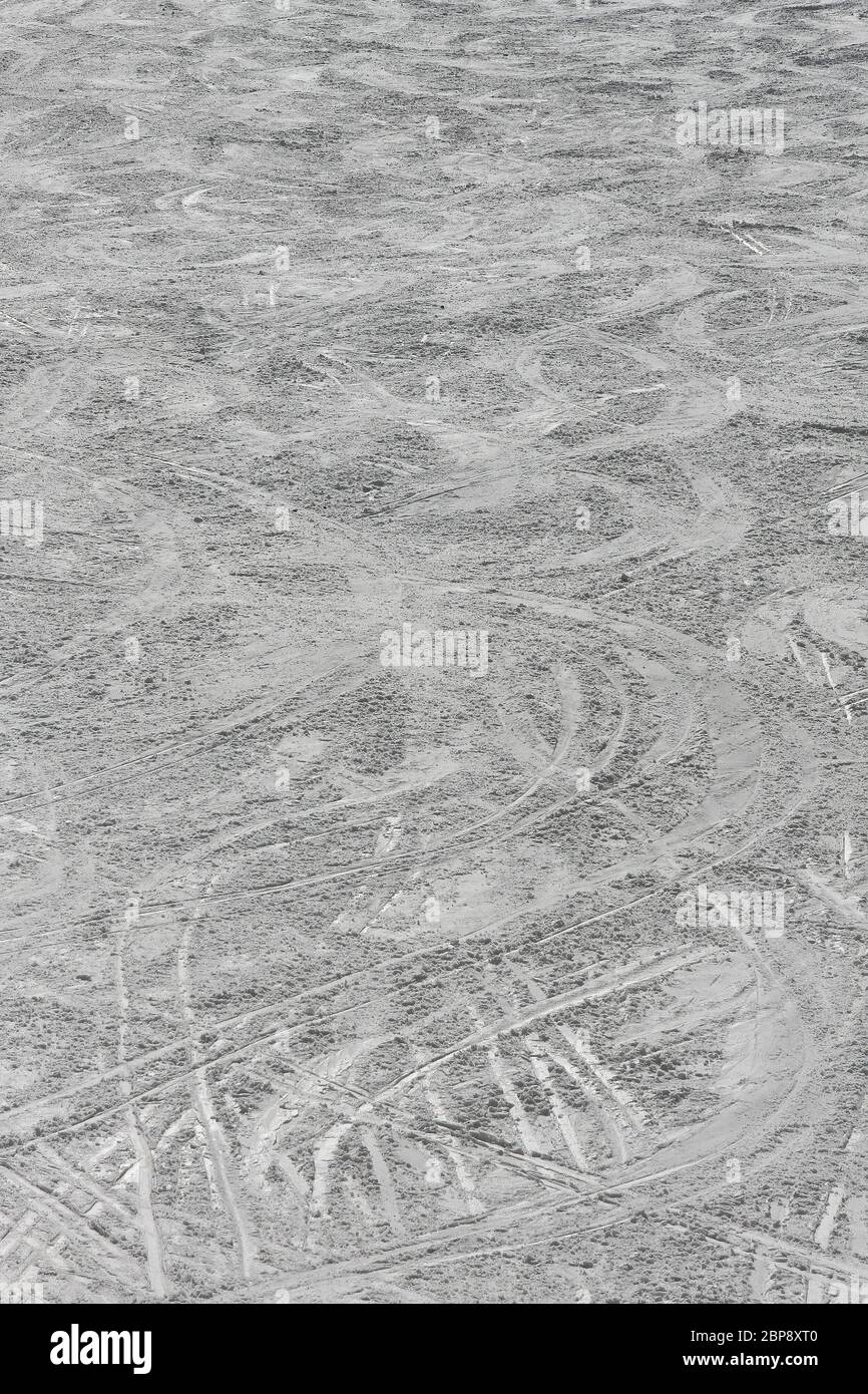 Ski Tracks Snow Pattern Background Slope Trails Stock Photo - Alamy