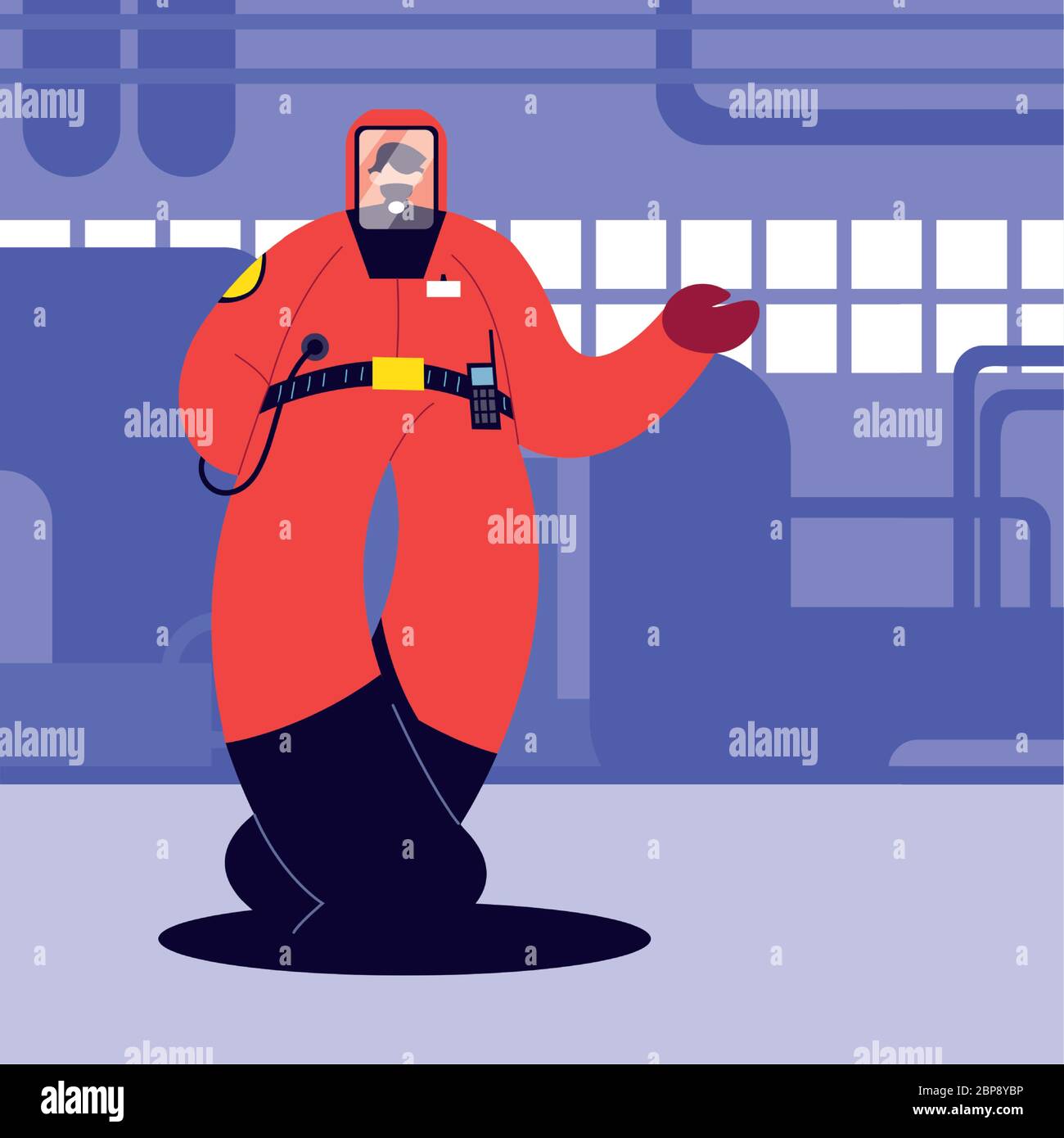 Germ protection suit Stock Vector Images - Alamy