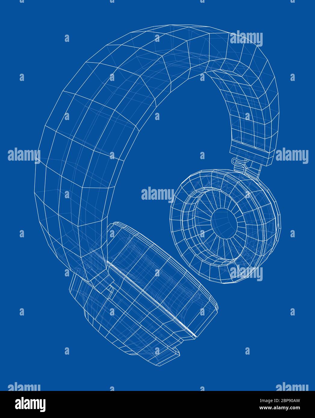 Headphones concept outline. Vector Stock Vector Image & Art - Alamy