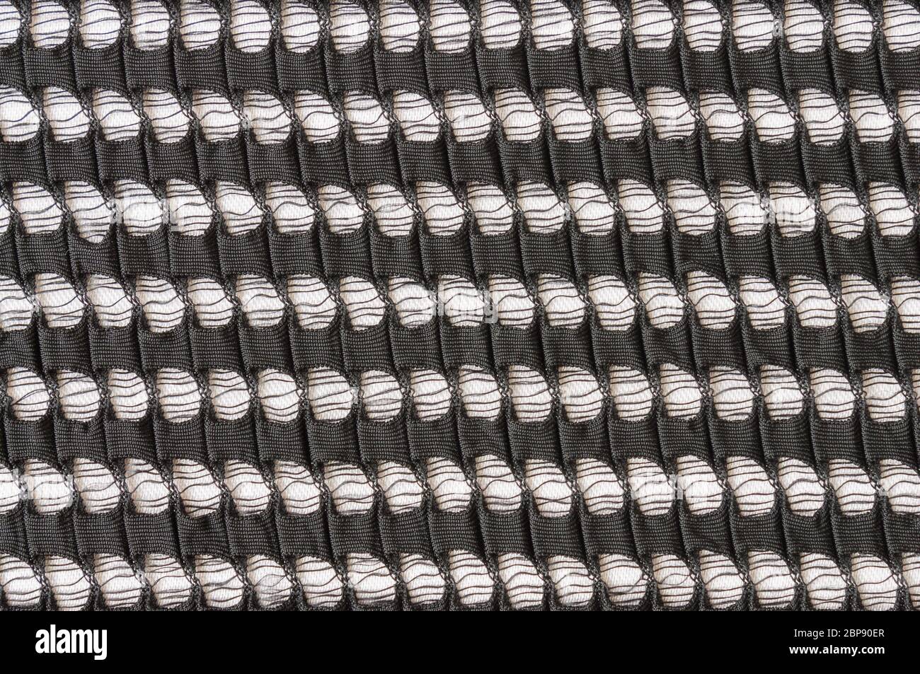 Black and White Knitting Pattern or Knitted Pattern Background ...