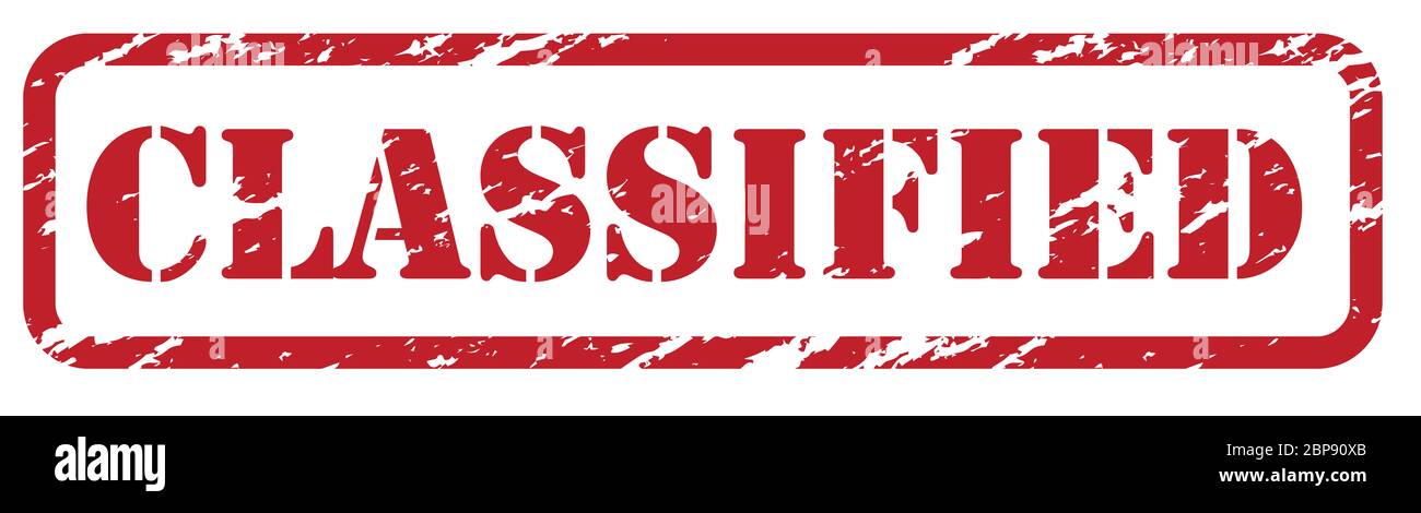 classified red warning restrict document security illustration Stock ...